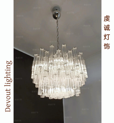 意大利Venini Trilobi水晶吊灯设计师款法式餐客厅复古Murano吊灯