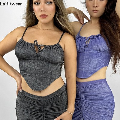 lafitwear爆闪复古束腰舞服