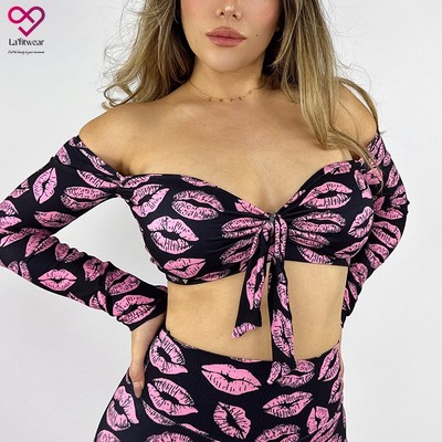 lafitwear巴西舞蹈训练印花套装