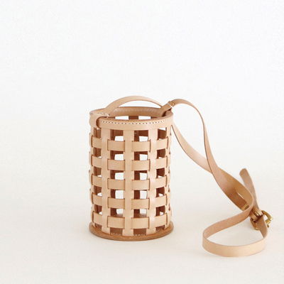 JOYDIVISION编织水桶单肩手工