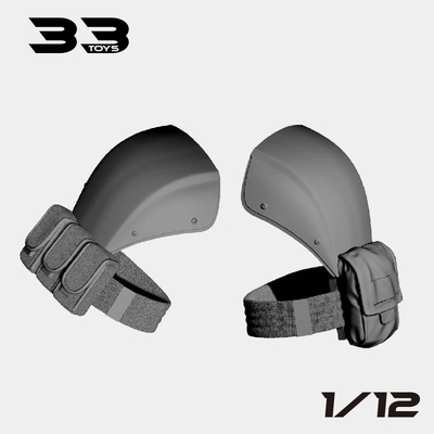 1/12兵人模型mezco vtoys配件护肩6寸3d打印材料定制