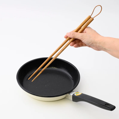 泰国进口柚木日式尖头加长筷