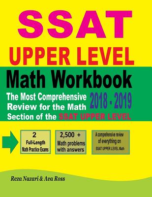 【预售】SSAT Upper Level Math Workbook 2018- 2019: The Most Comprehensive ...