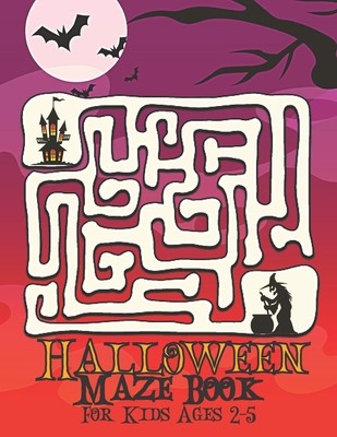 【预售】Halloween Maze Book For Kids Ages 2-5_虎窝淘