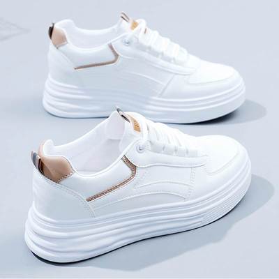 内增高女鞋隐形6MC高跟小白鞋2026年春秋百搭厚底休闲板鞋运动