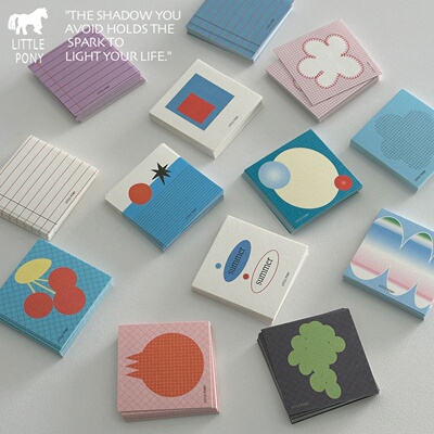 可爱盐系5*5迷你便签纸手帐素材