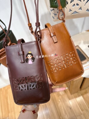 日本购现货 genten窗花手机包 单肩斜挎 牛皮 奥莱特价