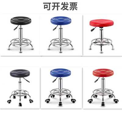 康复器械PT凳子液压升降手术圆凳护士凳带轮旋转圆椅牙科座椅接待