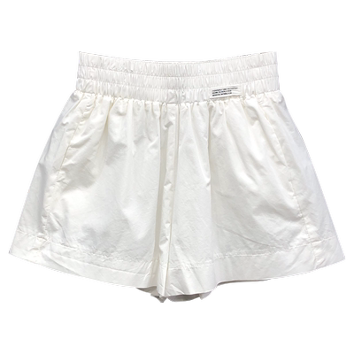 欧洲站白色休闲洗水短裤女牛仔