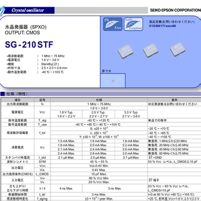 SG-210STF  49.1520M 49.152M 49.152MHZ 2520 2025 有源晶振