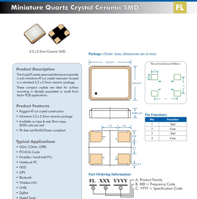 无源晶振3225114.285M