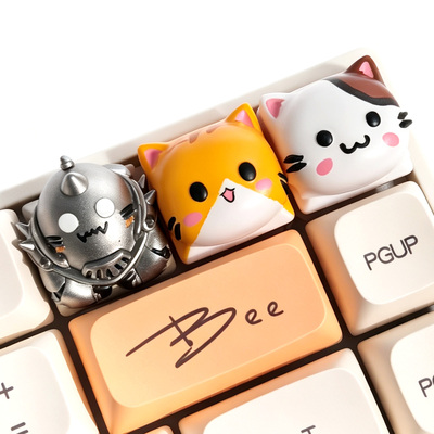 阿尔冯斯Alphonse猫钢之炼金术动漫周边个性立体机械键盘装饰键帽