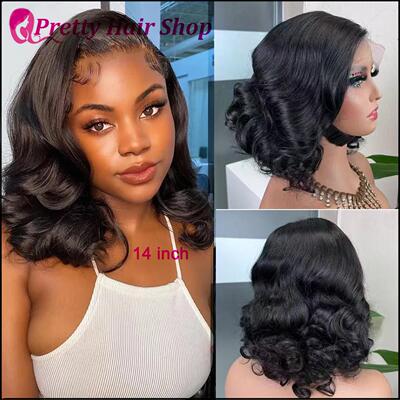 200% density Double Drawn 5*5 lace wig human hair 12A Grade