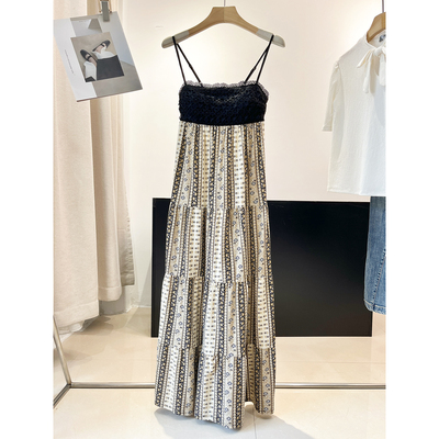 【CC家CC】特！波西风~高弹透气 连衣裙长裙子 5103 女装H619