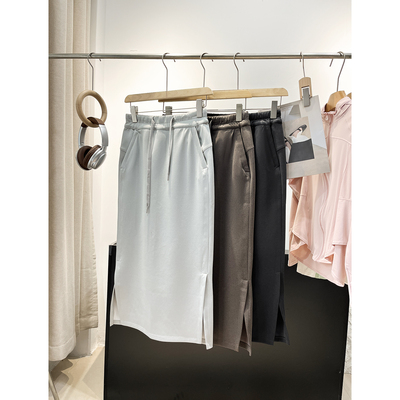 【CC家CC】B！休闲松驰感~显瘦稍修身直筒半身裙 E 女装 H6181