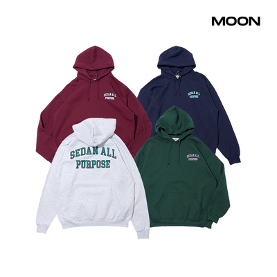 字母sedan日系套头帽衫