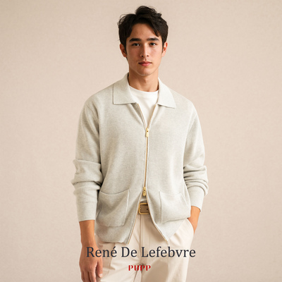 普普拉链开衫纯棉玫瑰金拉链