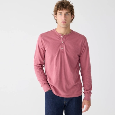基本款纽扣长袖休闲亨利衫T恤