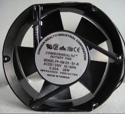 台湾三协FP-108EX-S1-S/B 17251 110V/220V/380V 38W机柜散热风扇