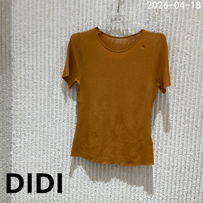 欧货纯色舒适套头短袖针织衫T恤