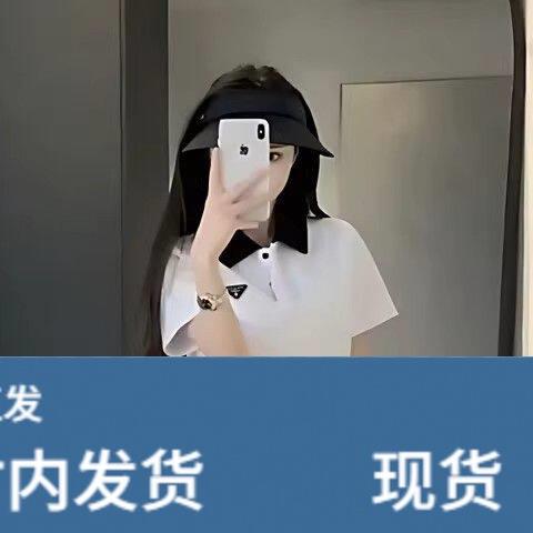 2026夏季新款甜美减龄款高尔夫套装Polo领短袖上衣+不规则半裙女