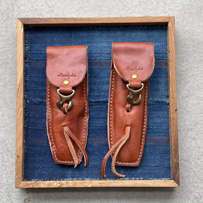 Sturdy 逼格而实用 水洗做旧栎木牛皮复古钢笔圆珠笔皮质笔套