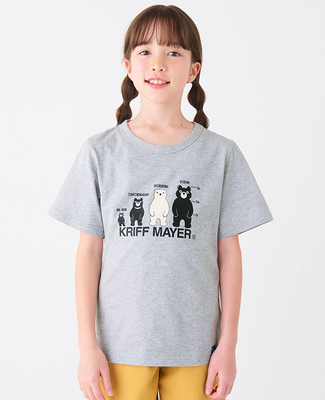 北极熊趣味印花儿童短袖T恤