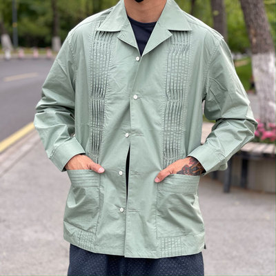 宫廷百褶设计休闲教练夹克