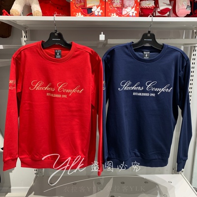 斯凯奇2026新年款宽松针织卫衣