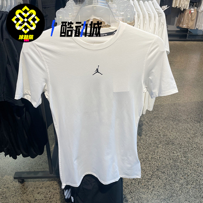 NIKE耐克JORDAN男速干健身运动休闲锻炼紧身衣短袖T恤HV4100-100