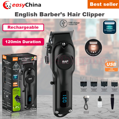 Electric Barber's Hair Clipper Trimmer for Men Rechargeable