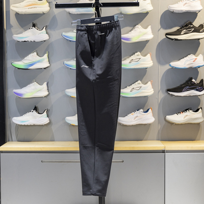 李宁直筒男子保暖运动裤