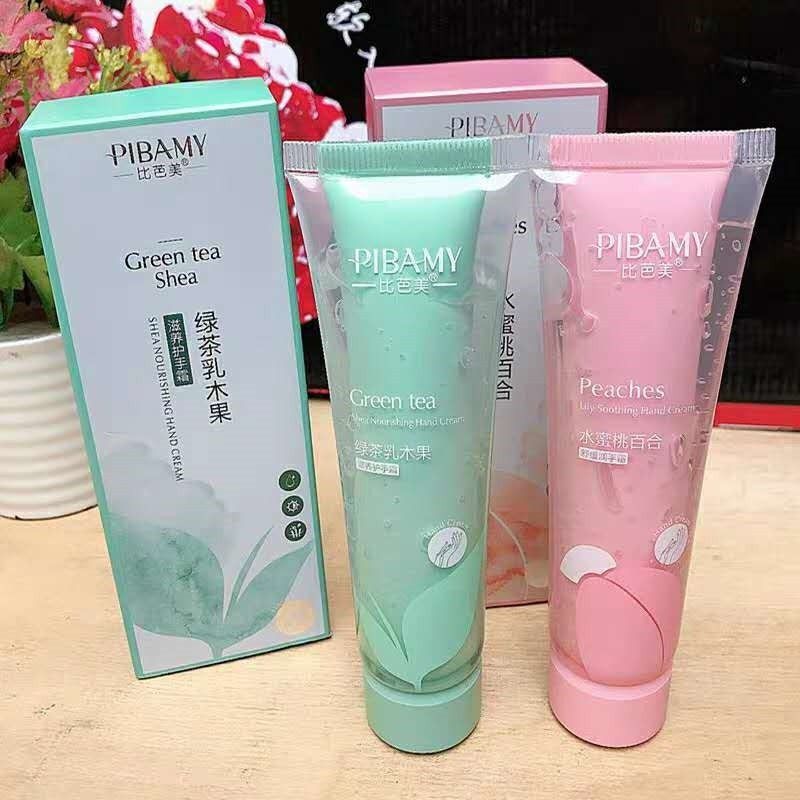比芭美水蜜桃滋养保湿乳木果防干双管护手霜 80ml