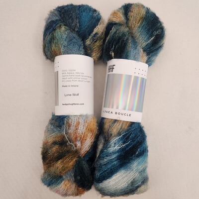 HHF Alpaca Boucle 刺猬线爱尔兰进口毛线手染线羊驼圈圈线620米