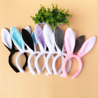 cosplay用具 舞台表演道具 毛绒兔子耳朵发箍发饰成人头饰 头箍