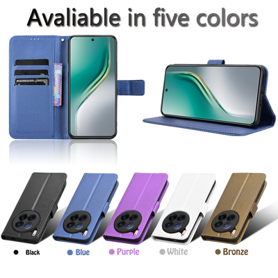 适用于传音Tecno Camon40 Premier 5G钻石纹皮套手机壳插卡防摔保护套商务男女外壳翻盖式