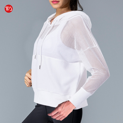 网布拼接宽版显瘦时尚罩衫