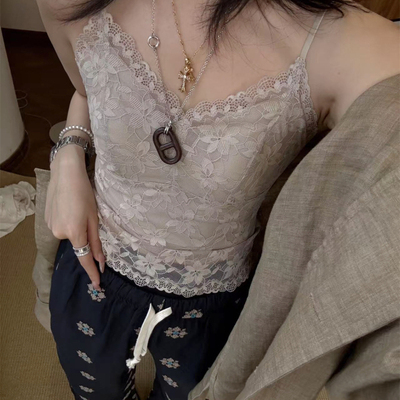 无痕美背三色奶皮子吊带背心