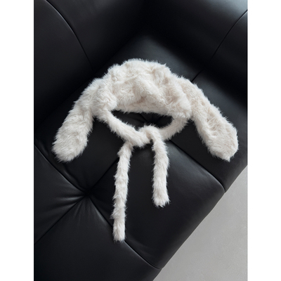 新款仿皮草长耳朵兔子帽