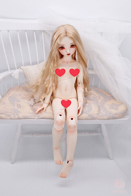 包邮四分女娃女体素体