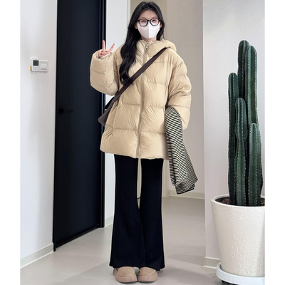 黑色微喇叭裤高腰修身显瘦马蹄裤