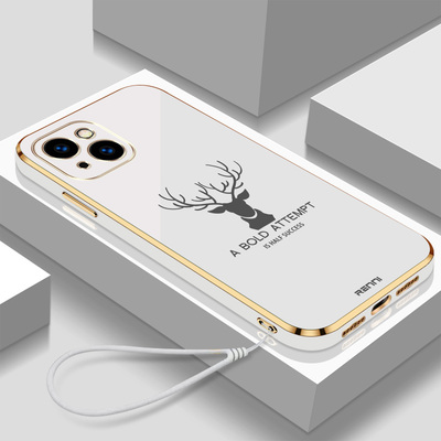适用iphone13手机壳A2634全包ipone13带挂绳pingg13硅胶Ihone13保护套PgL3新款高颜值女款防摔软壳