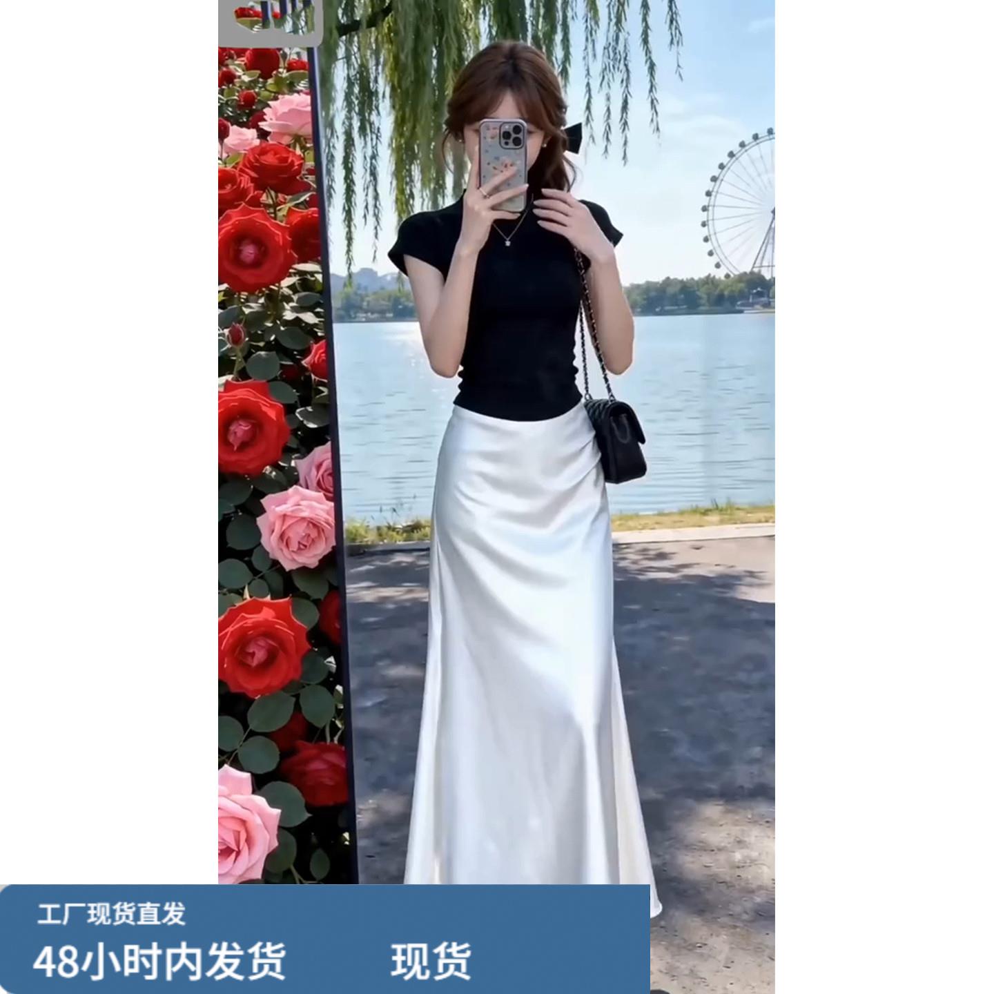 巨好看韩系穿搭一整套洋装子女夏季2026年新款气质修身套装长裙