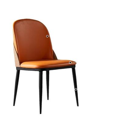 TJ315990设计师TJ3椅15903北欧轻奢皮革餐椅现代简约餐9厅饭店子