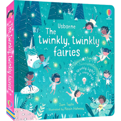 Usborne The Twinkly, twinkly fairies 闪闪发光小仙女 发光书 英文启蒙 纸板书 玩具书 亲子读物 3岁+ 英文原版进口图书