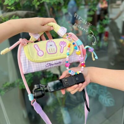 适用于大疆pocket34收纳包可爱便携相机包卡通防摔旅游随身便携包