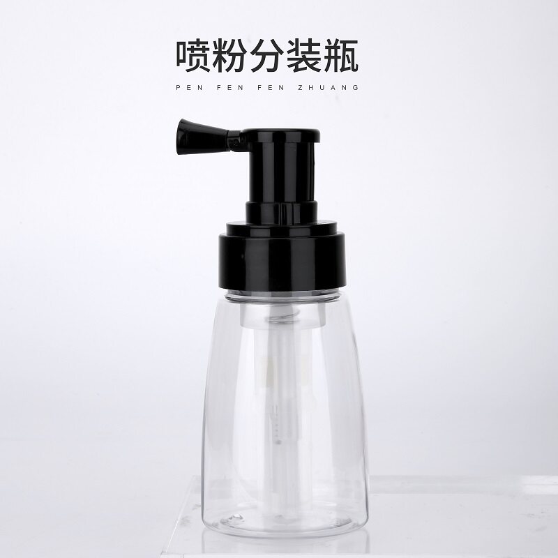 美发喷粉瓶痱子粉喷瓶儿童爽身粉喷雾瓶理发店按压干粉粉末分装瓶