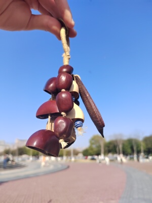 满愿果壳摇铃果实挂铃菩提种子串包包挂件音疗手摇铃礼物