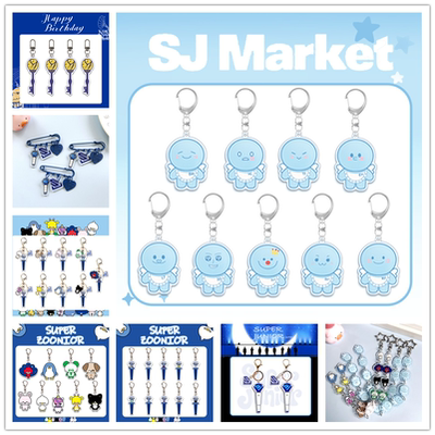 总链接superjunior日本场周20周年卡通亚克力自制周边钥匙扣挂件