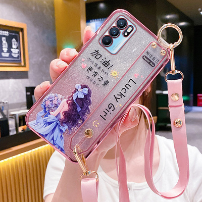 opporeno6手机壳兔子全包防摔软